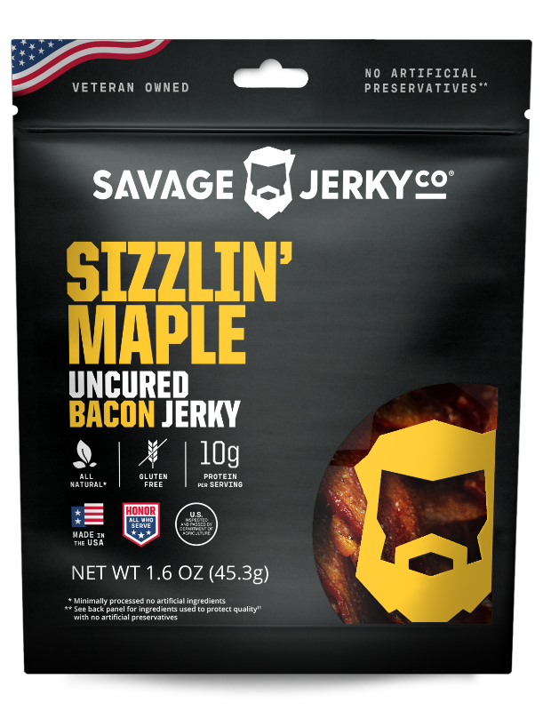 Maple Bacon Jerky: Triple Thick Center Cut Maple Bacon Jerky – Perky Jerky